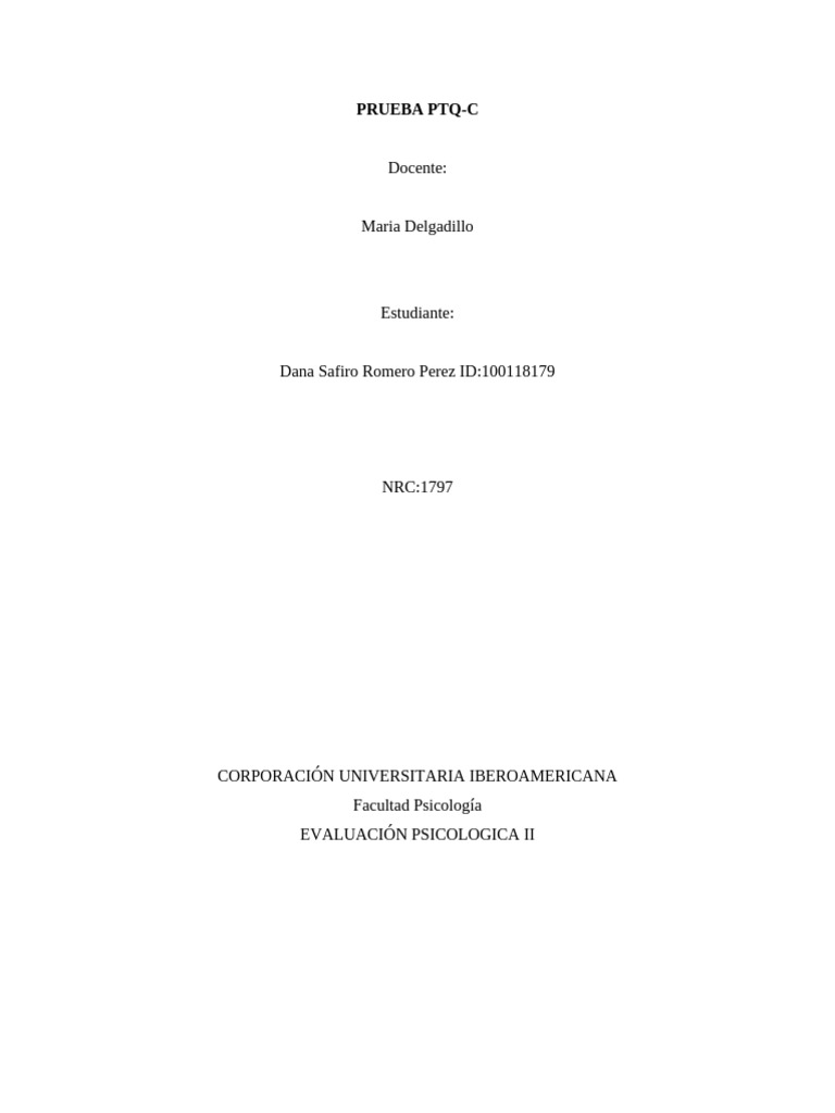 PTQ C | PDF | Self-Improvement