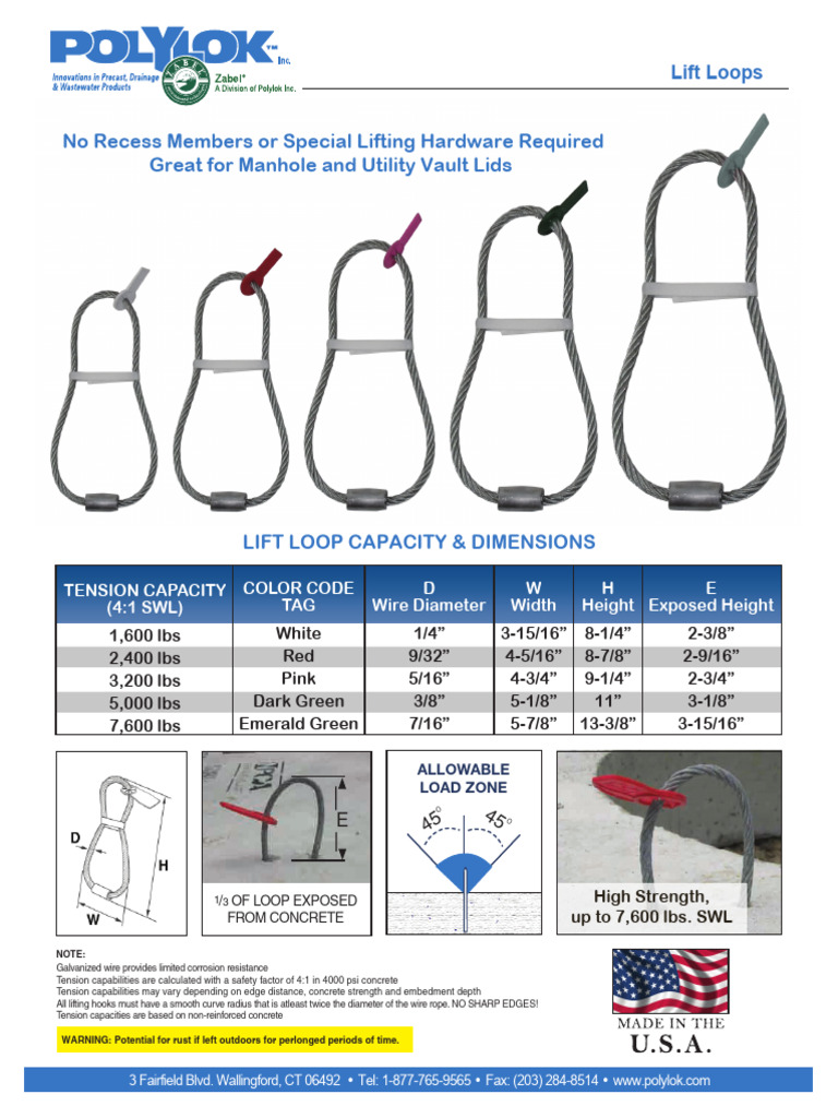 Cable Lift Loops | PDF