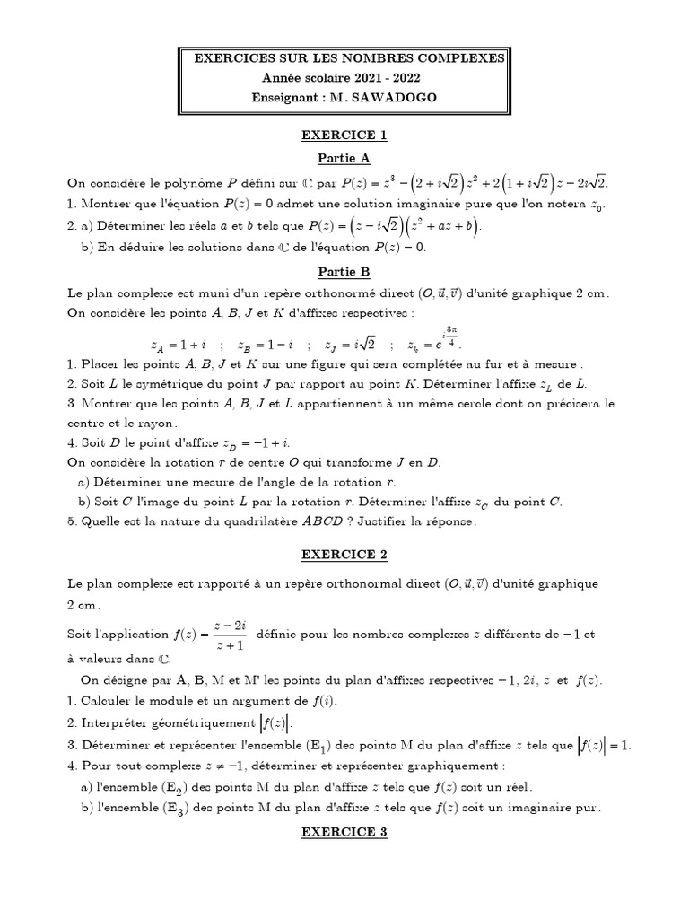 Exercice 1 | PDF