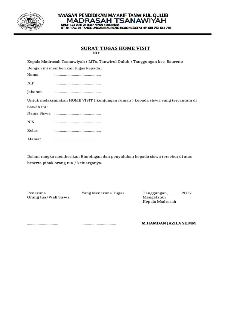 Buku Home Visit | PDF