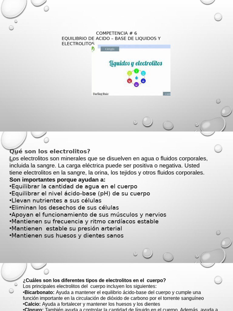 Elemento 6 Electrolitos | PDF