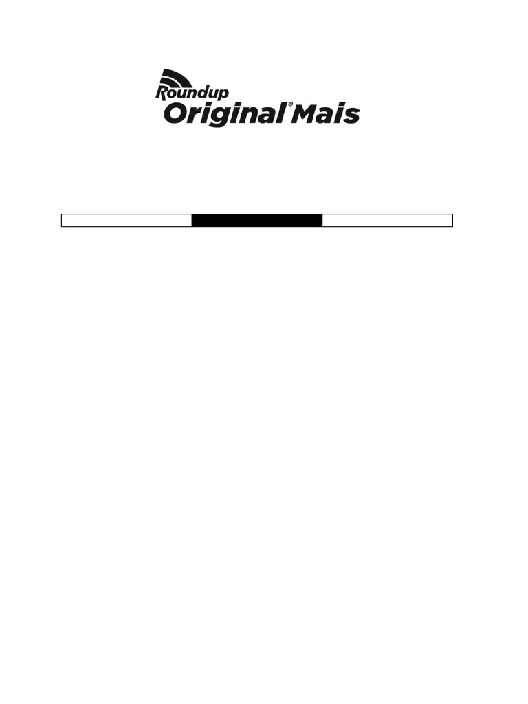 Roundup Original Mais Bula | PDF