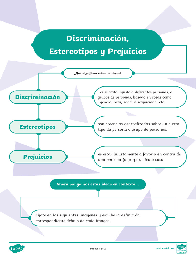 Estereotipos y Prejuicios: Definiciones y Ejemplos | PDF