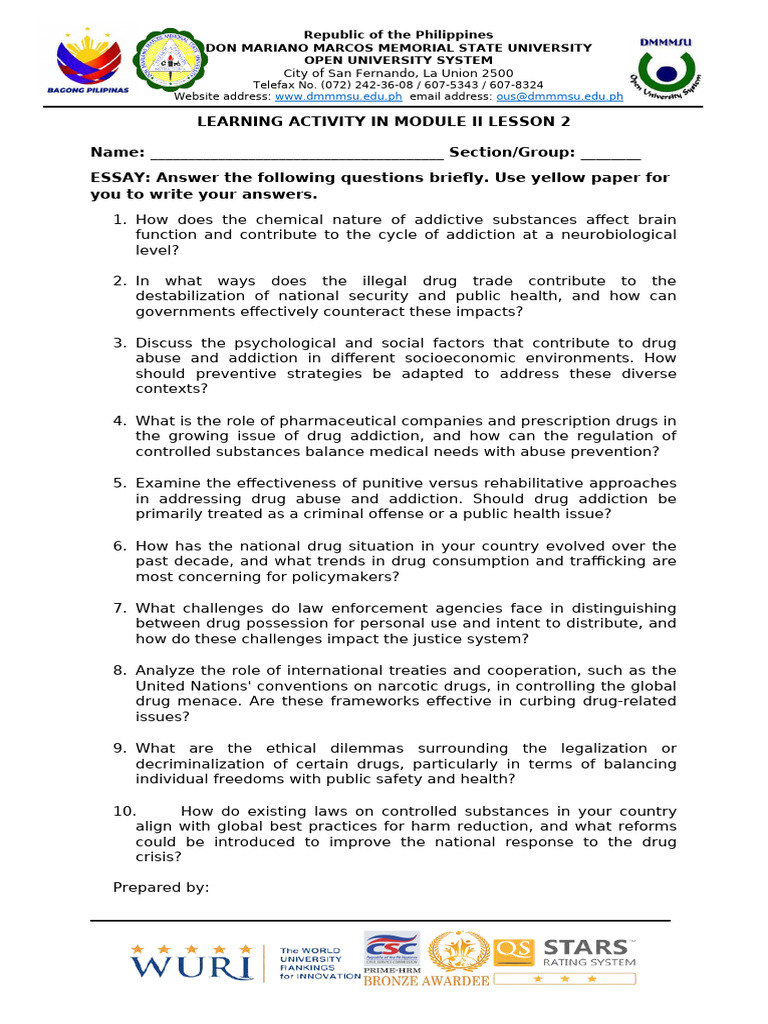 Learning Activity in Module 2 Lesson 2 NSTP 101 CWTS 1 | PDF