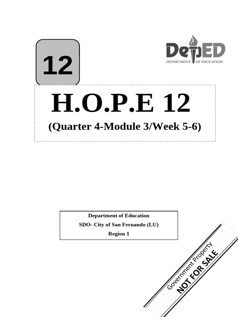 Hope 12. Module 3 Camping | PDF