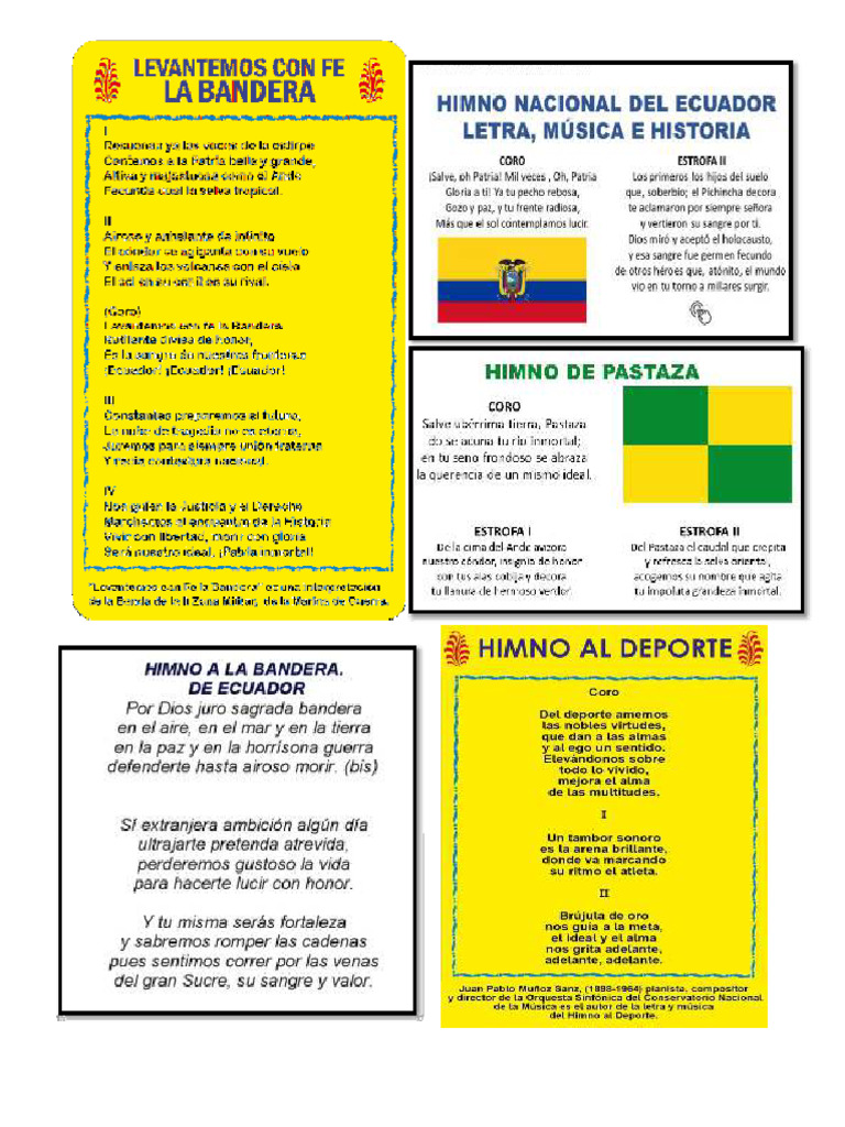 HIMNOS. PATRIOS | PDF