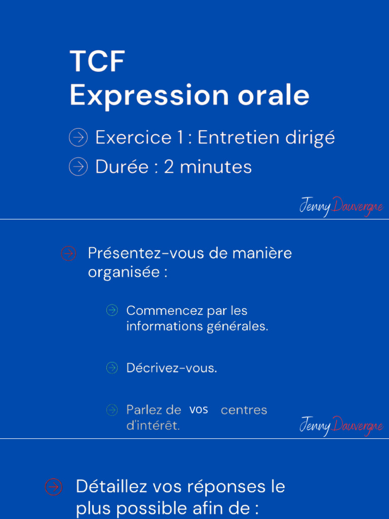 TCF Expression Orale | PDF