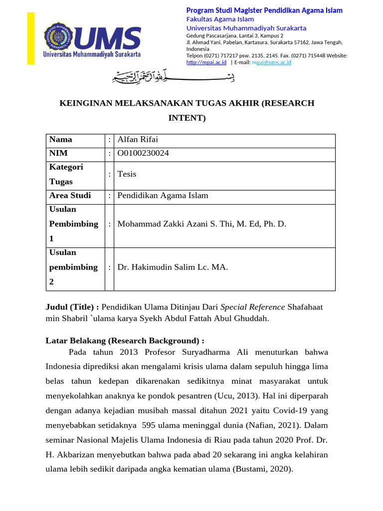 Projek Thesis-2 | PDF