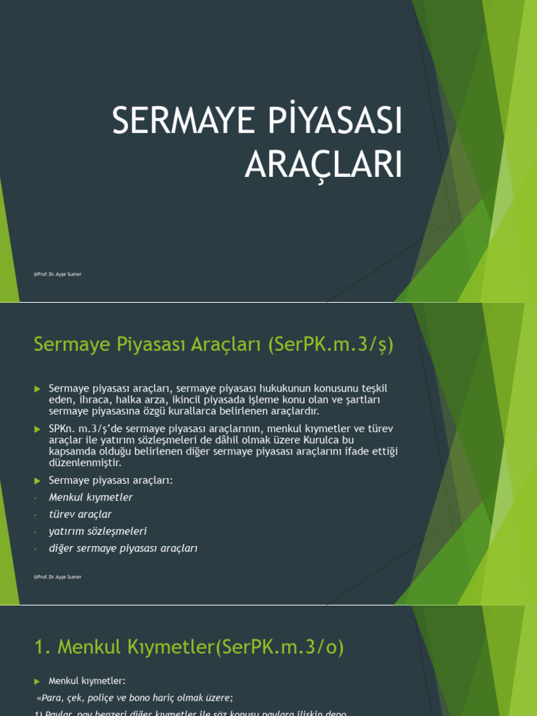 SPK 2024 Vize Sonrası Konular | PDF