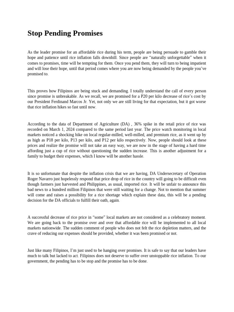 Stop Pending Promises | PDF