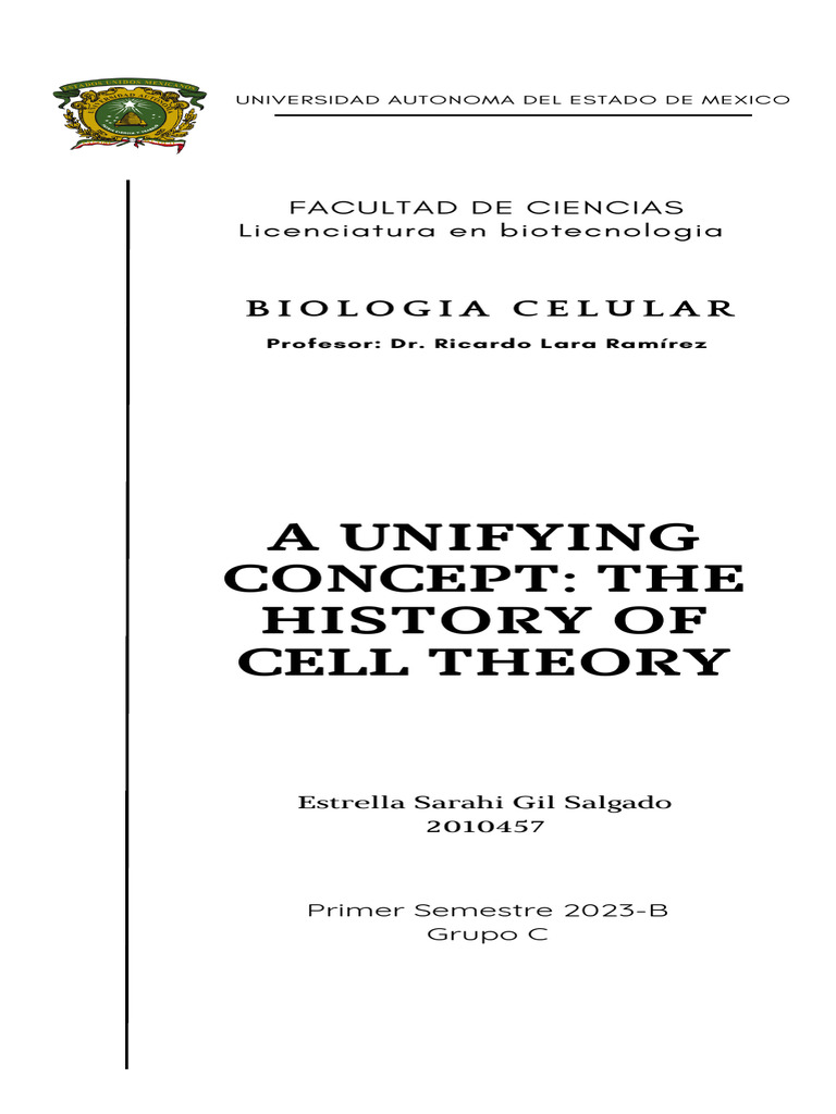 The history of cell theory_GISE | PDF
