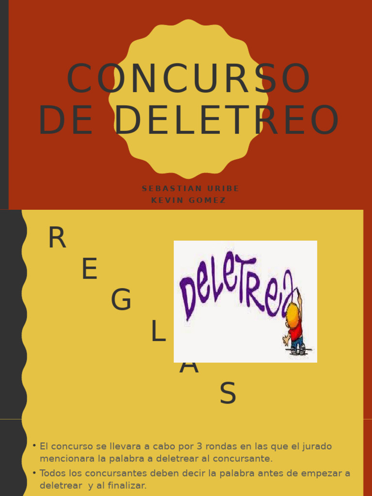 Concurso de Deletreo !!! No Borrar !!!! | PDF
