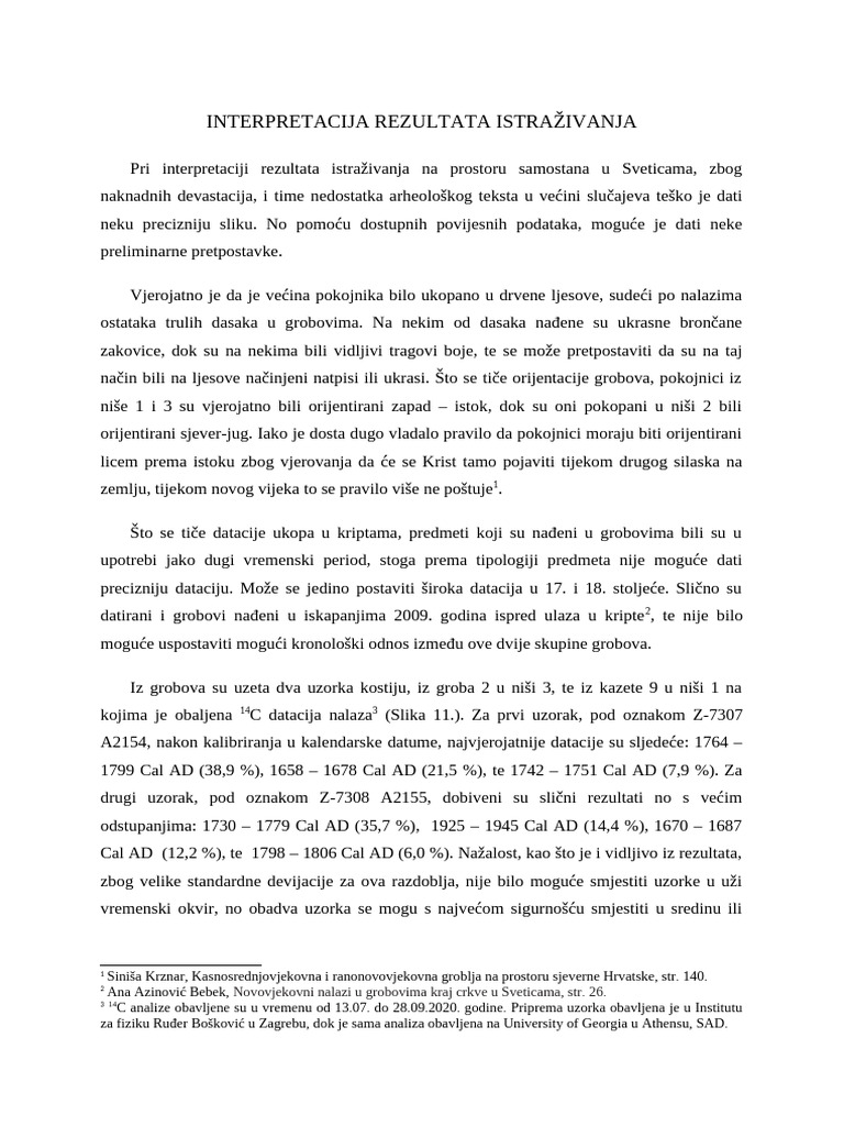 Interpretacija Rezultata Istraživanja | PDF