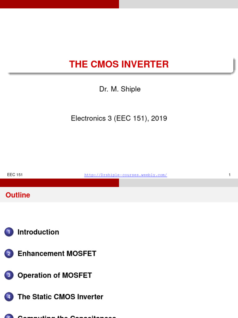 CMOS Inverter | PDF