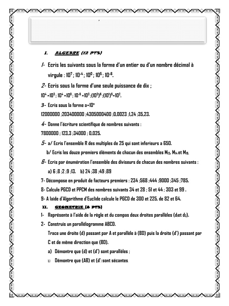 DEVOIR 1 | PDF