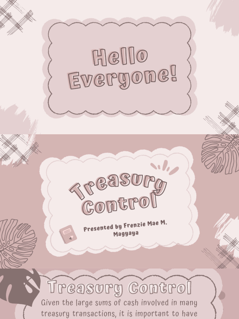 Treasury Control 1 | PDF