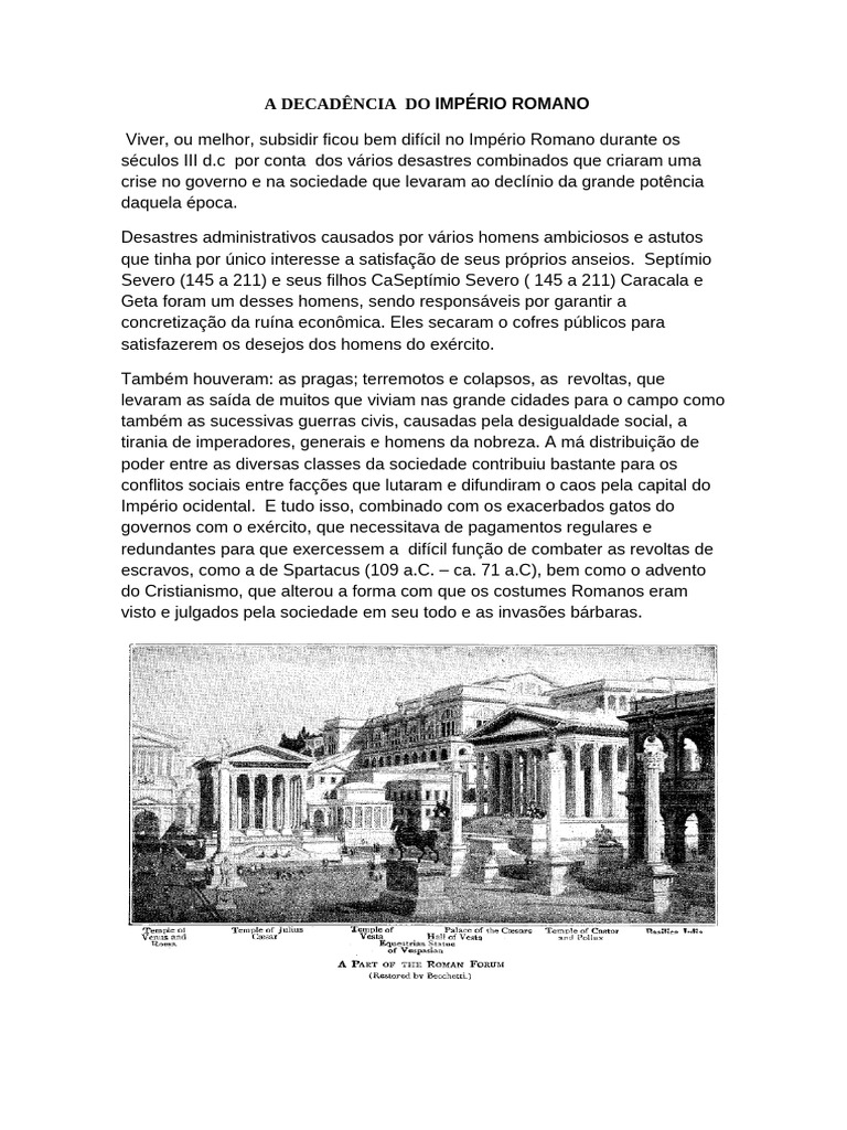 A Decadência de Roma | PDF