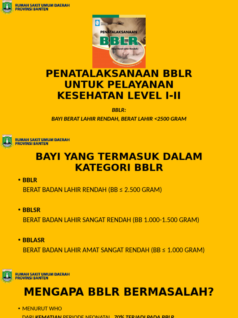 Penatalaksanaan BBLR | PDF
