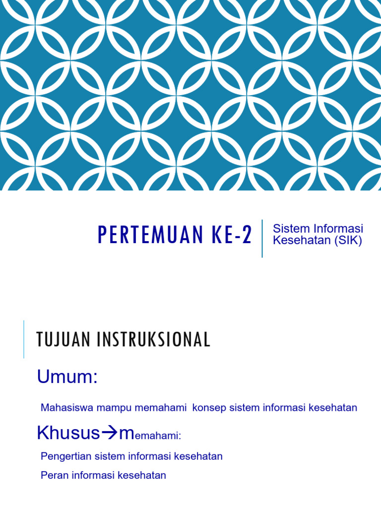 Pert 2 - Konsep SIK | PDF