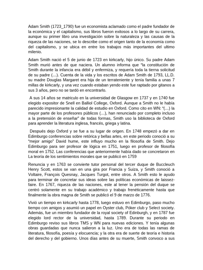 Adam Smith | PDF