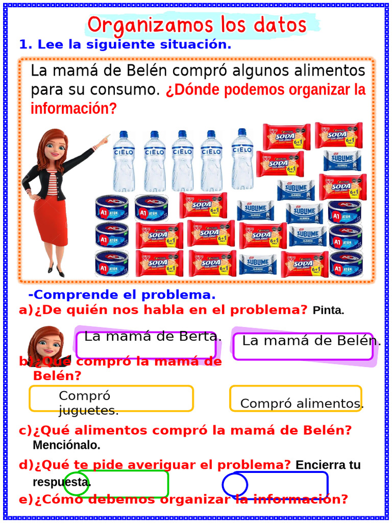 FICHA ORGANIZAMOS DATOS EN TABLAS DE CONTEO Ok | PDF