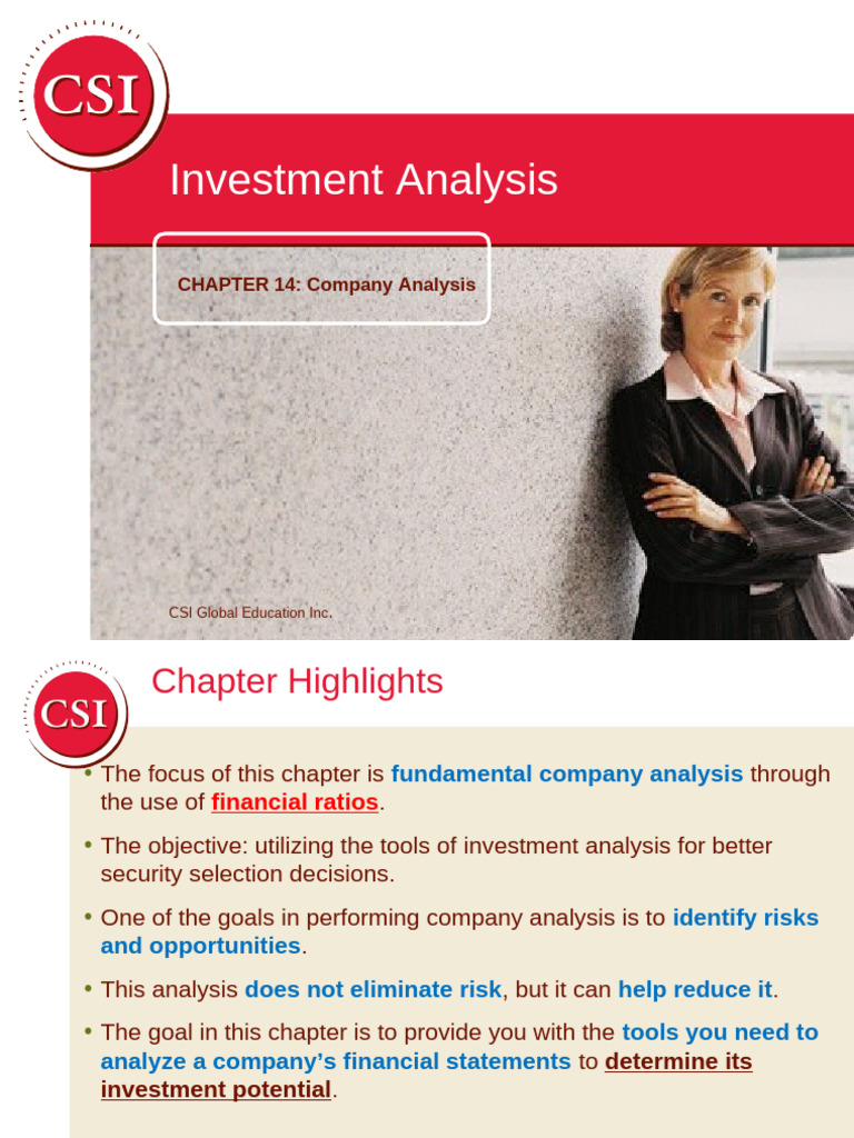 CSC Ch14_Company Analysis | PDF