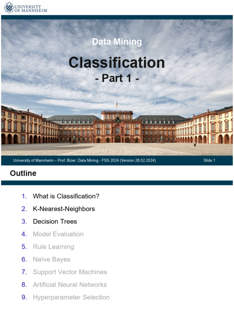 DM02-Classification-1-FSS2024 | PDF