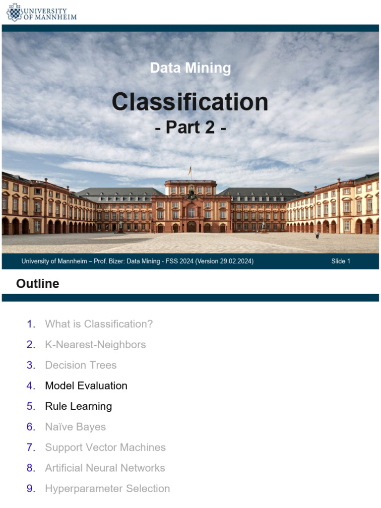DM02 Classification 2 FSS2024 | PDF