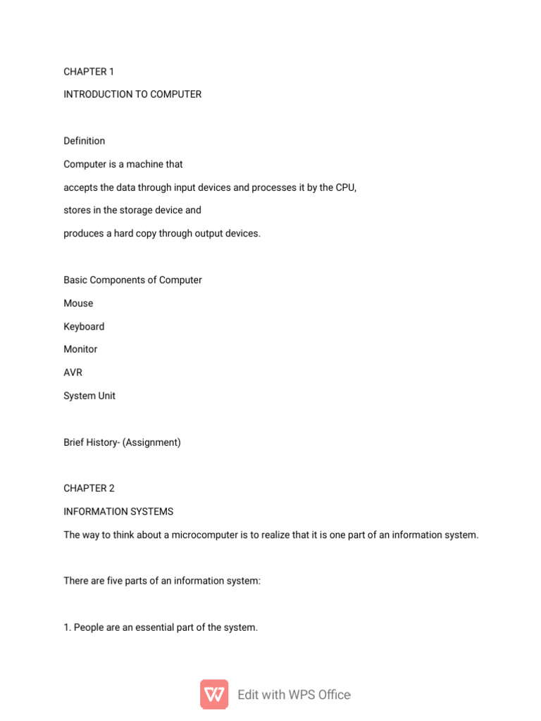 Chapter 1-Wps Office | PDF
