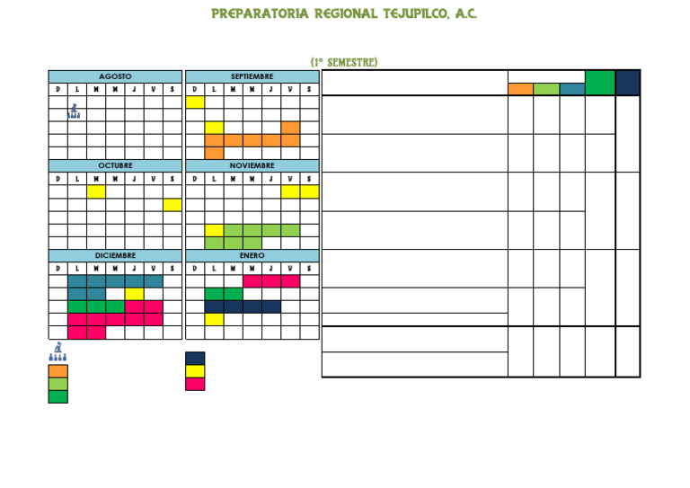 CALENDARIO 2024B 1RO. | PDF