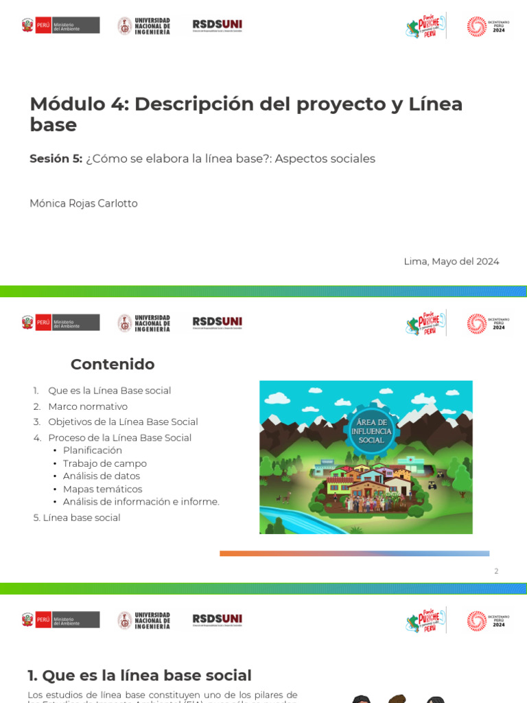 M4_Sesión 5_Línea Base Social | PDF