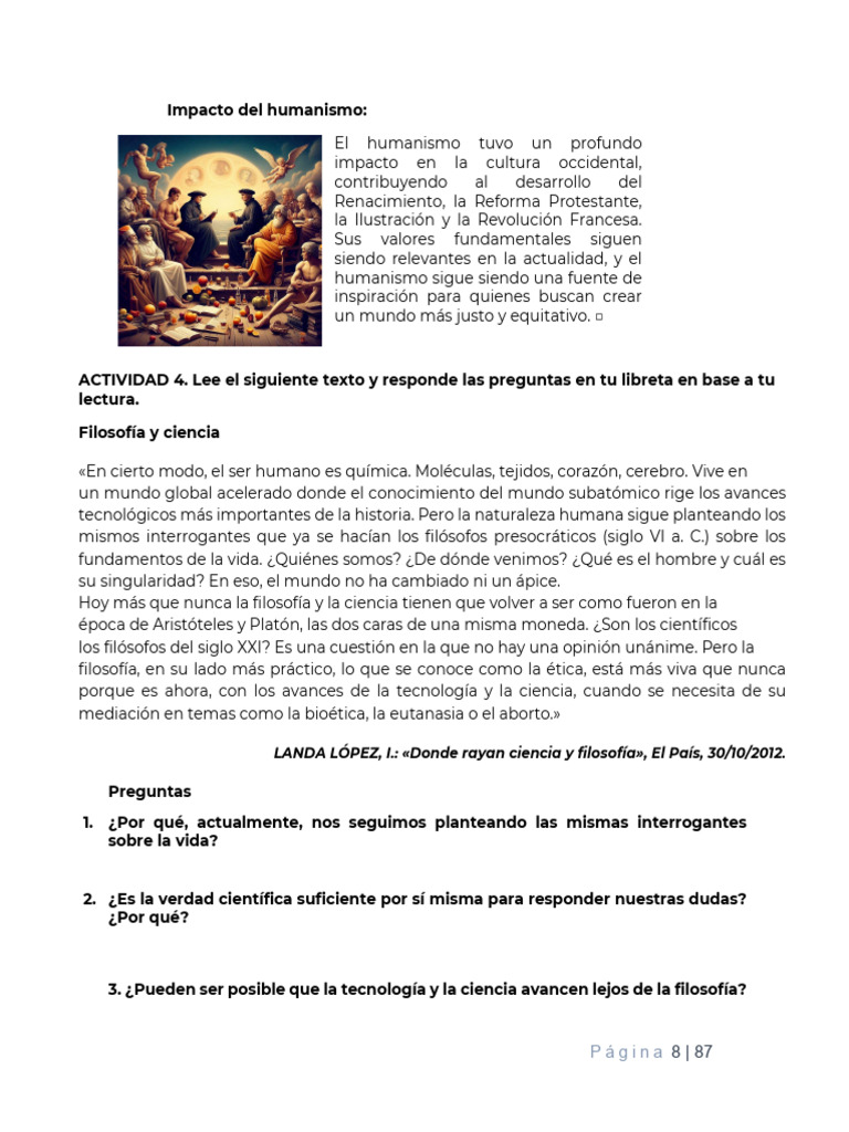 1 Humanismo Filosofia | PDF