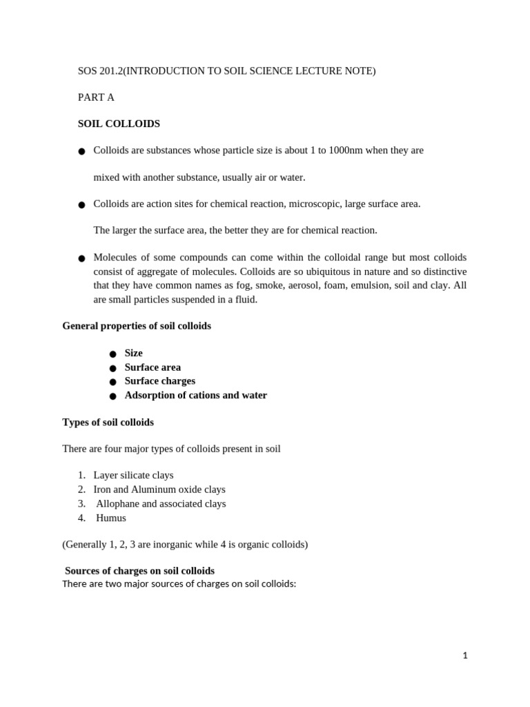 SOS 201 Part 1 Lecture Note | PDF