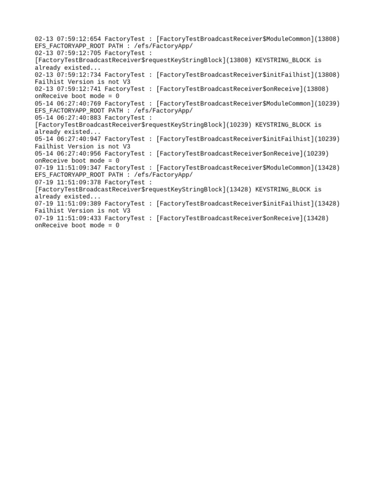 First Boot Log | PDF