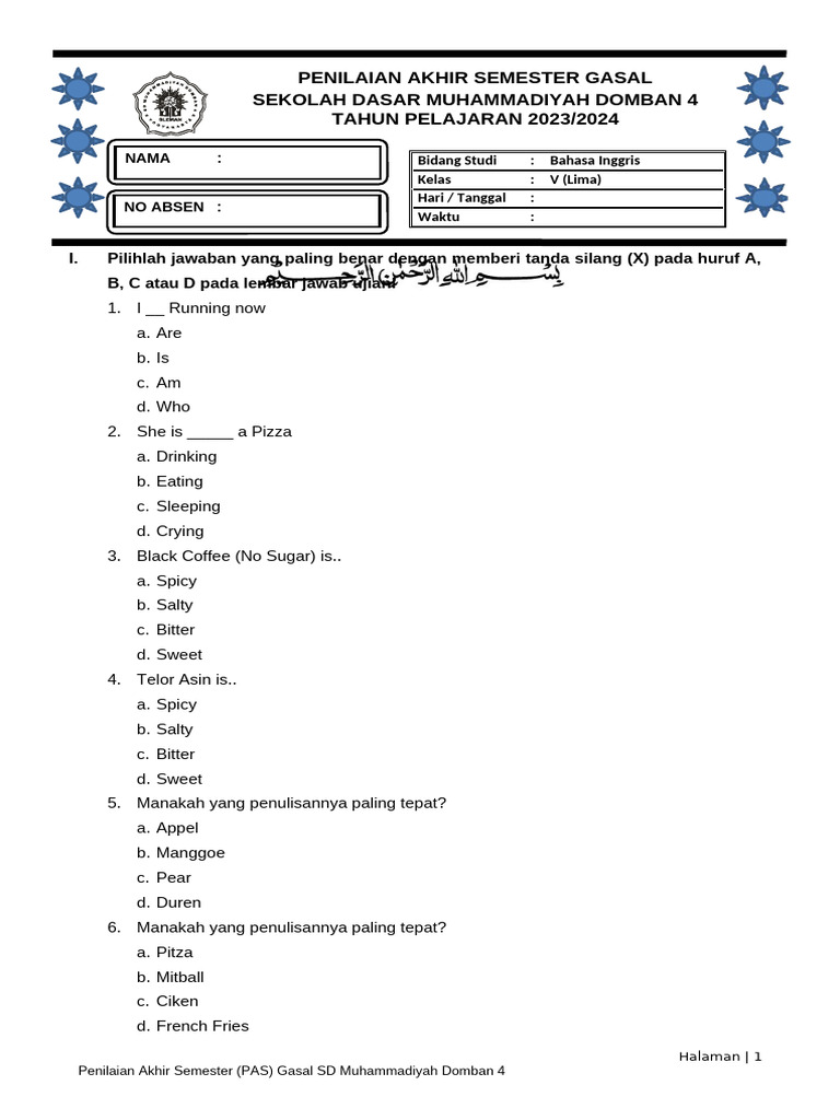 Pts Kelas 5 Pdf