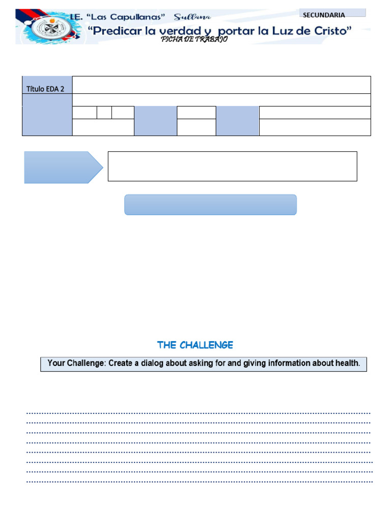 Eda 2 - Worksheet 4 - Cuarto | PDF