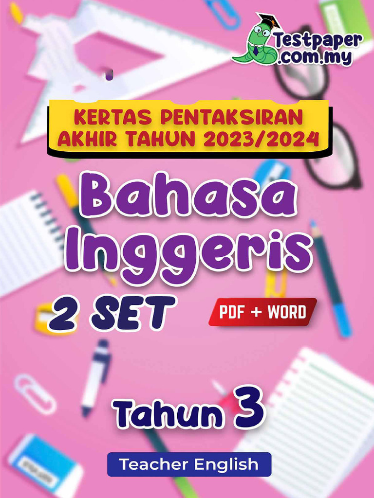 English - Pentaksiran Akhir Tahun - Year - 3 | PDF | Planets | Mercury ...
