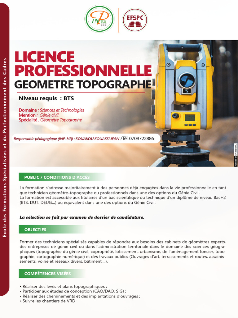 Plaquette lancement LICENCE GT | PDF