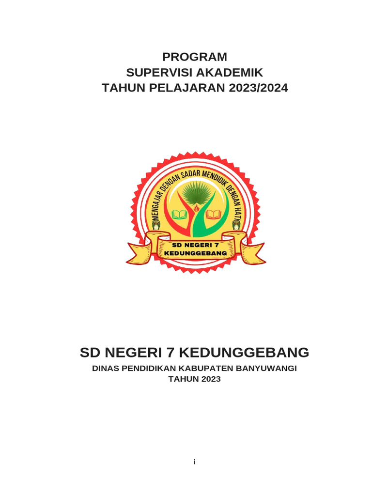 Program Supervisi Akademik 2023/2024 | PDF