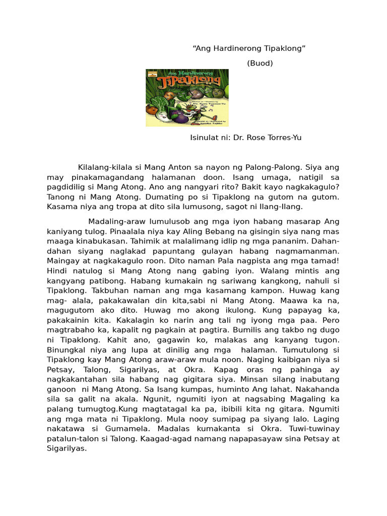 Ang Hardinerong Tipaklong | PDF