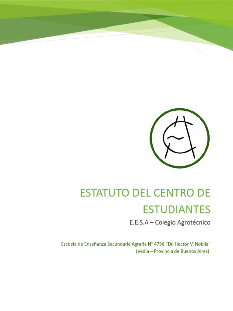 Estatuto Del Centro de Estudiantes EESA | PDF