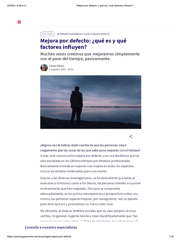 Mejora Por Defecto - ¿Qué Es y Qué Factores Influyen | PDF