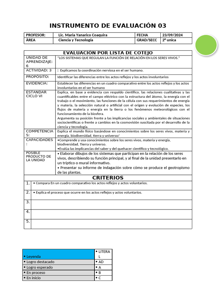 C-2º LC Act 3 - Cyt-Und 3-Sem 3 | PDF