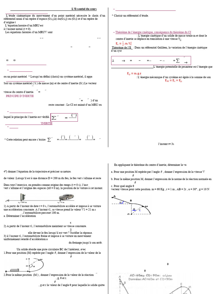 Essentiel Physique 1 | PDF