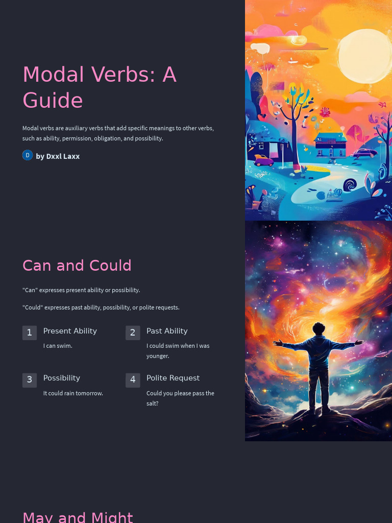 Modal Verbs A Guide | PDF
