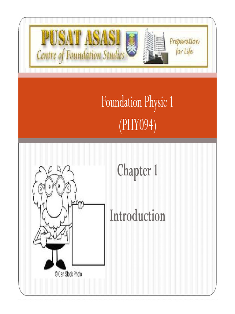 Foundation Physic 1 (PHY094) | PDF