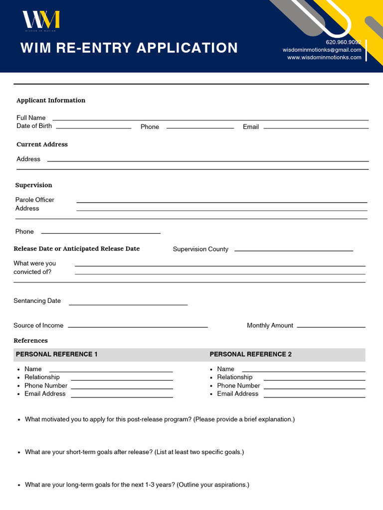 WIM Post Release Application Version 1 | PDF