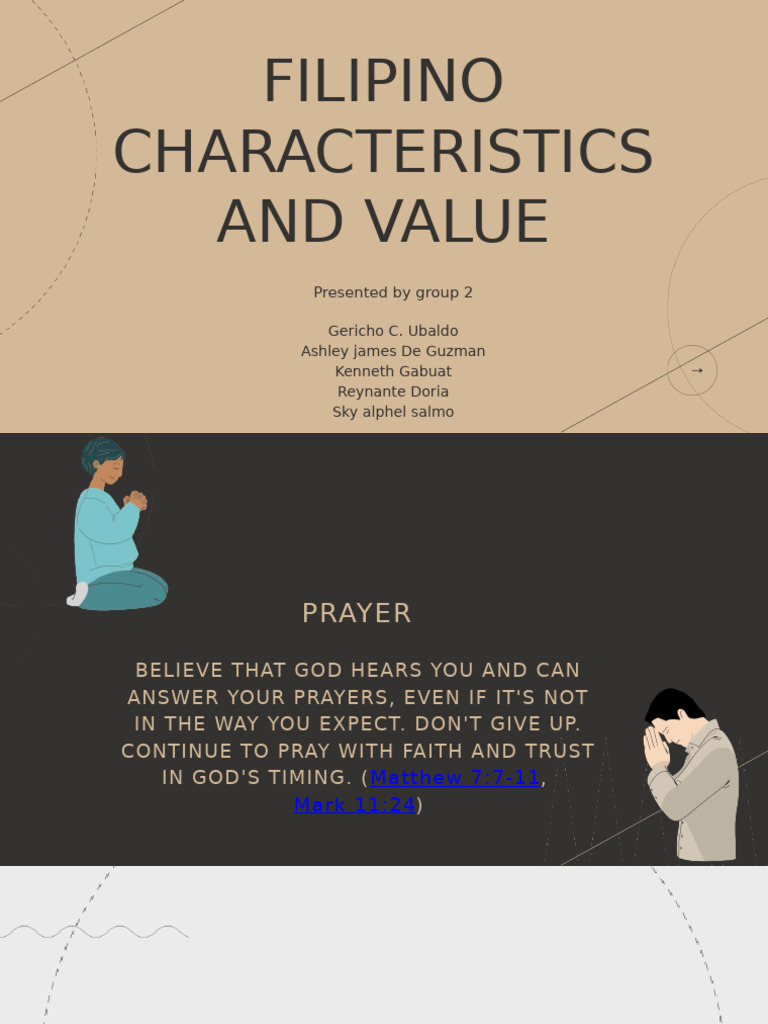 Filipino Characteristics and Value | PDF