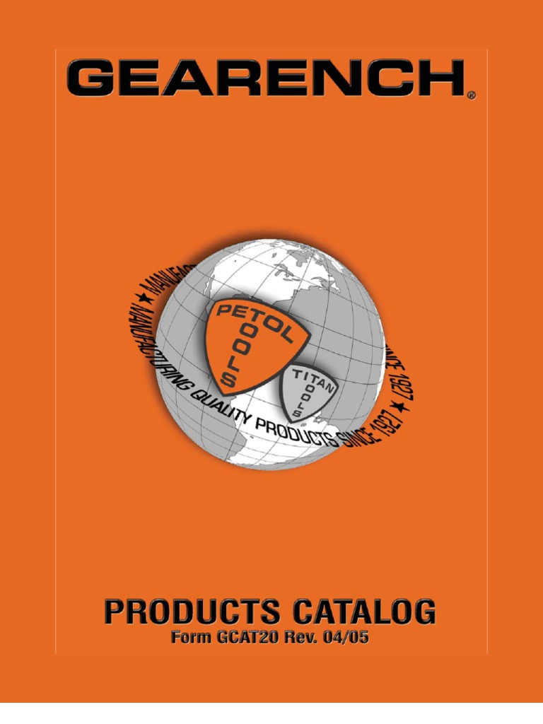 Gearench Product Catalog | PDF | Corrosion | Wear