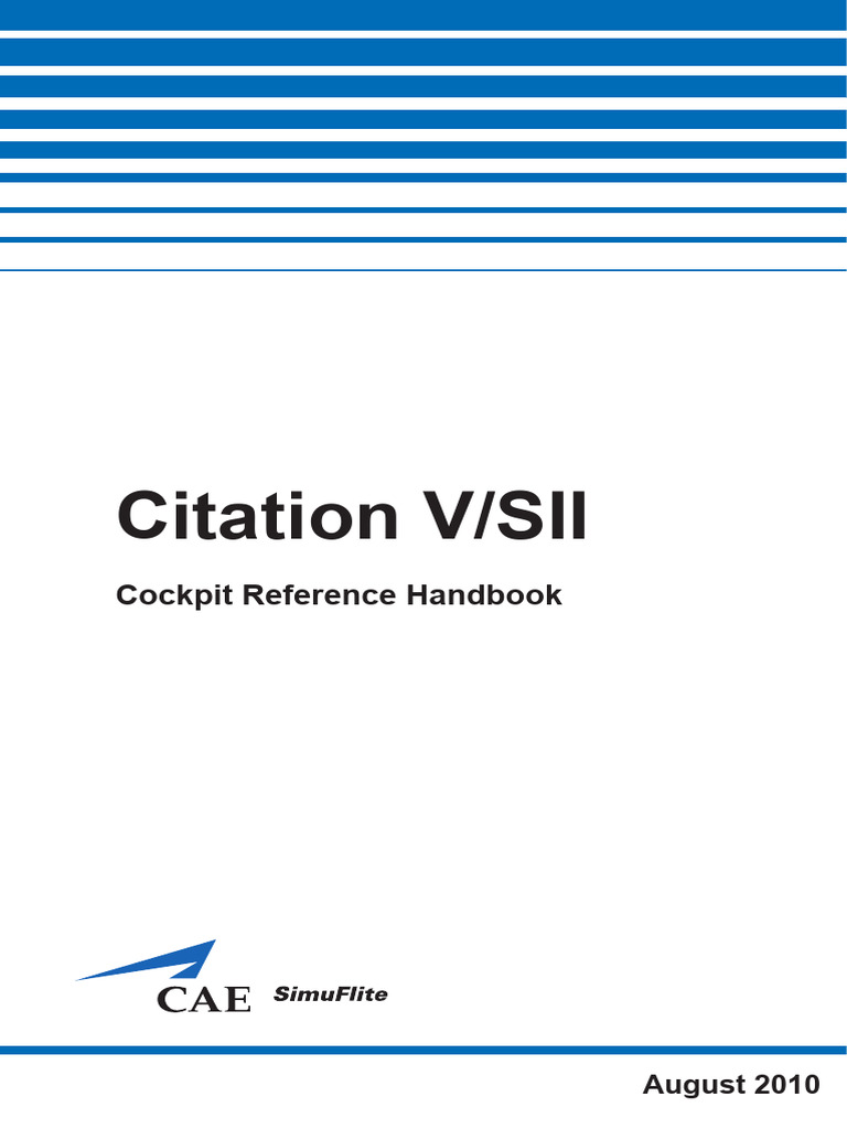 C560 Cockpit Reference Handbook | PDF